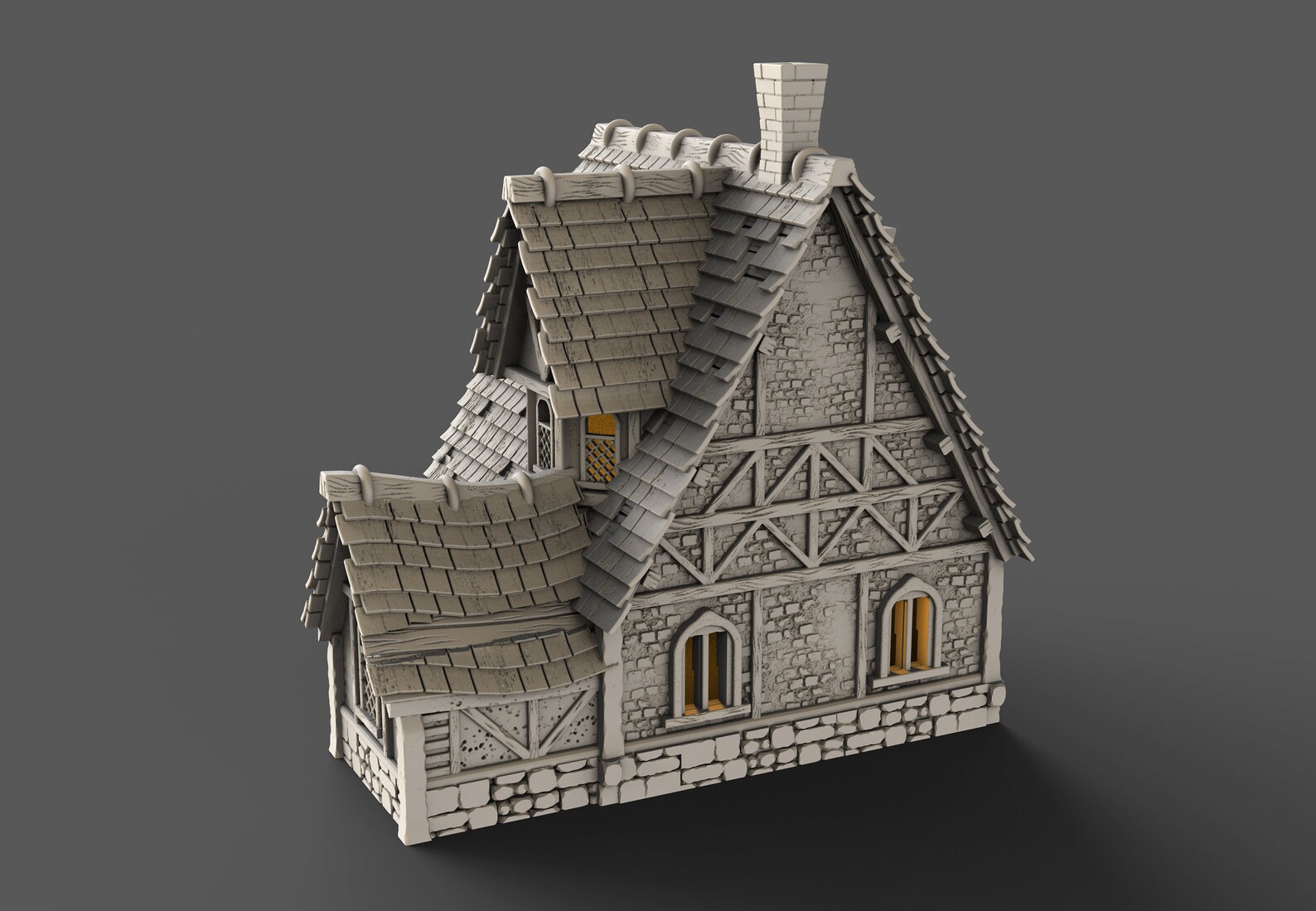 Tabletop RPG Terrain - Medieval City House Loft - Dungeons and Dragons ...
