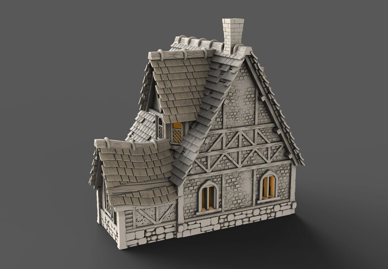 Tabletop RPG Terrain - Medieval City House Loft - Dungeons and Dragons ...
