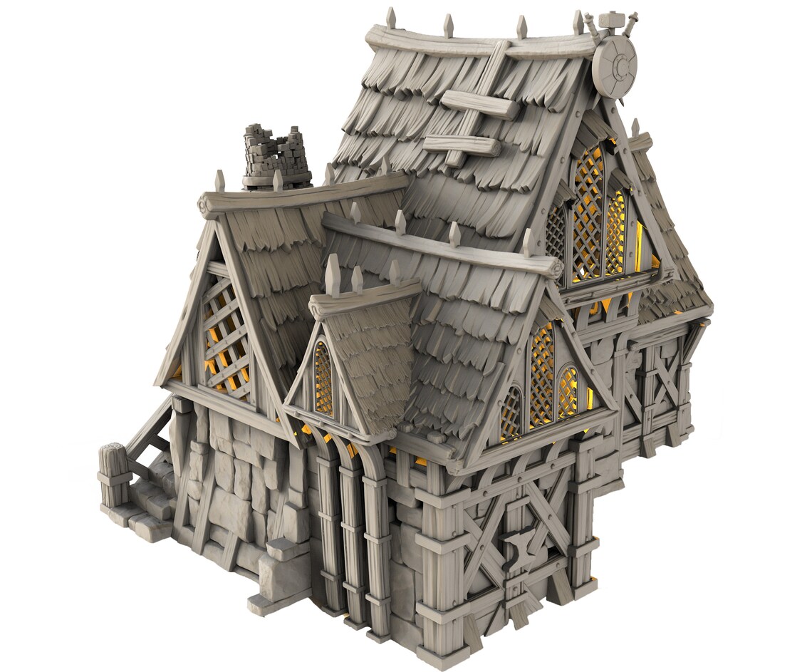 Tabletop RPG Terrain - Phandalin Townhall - Magic Shop - Dungeons and ...