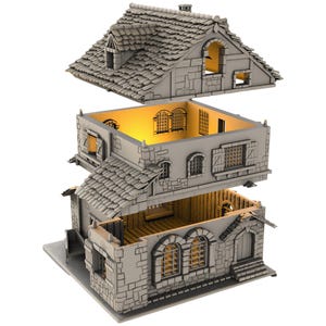 Tabletop RPG Terrain - Medieval Townhouse - Dungeons and Dragons ...