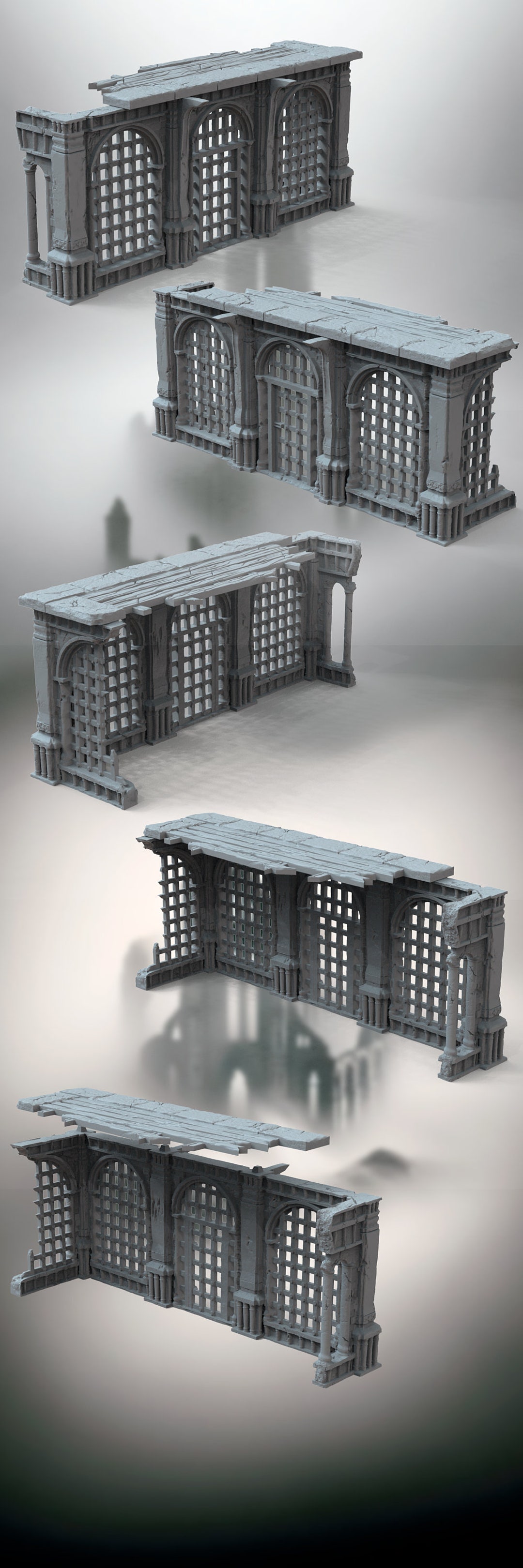 Tabletop RPG Terrain - Gothic Ruins - Dungeons and Dragons - Pathfinder ...