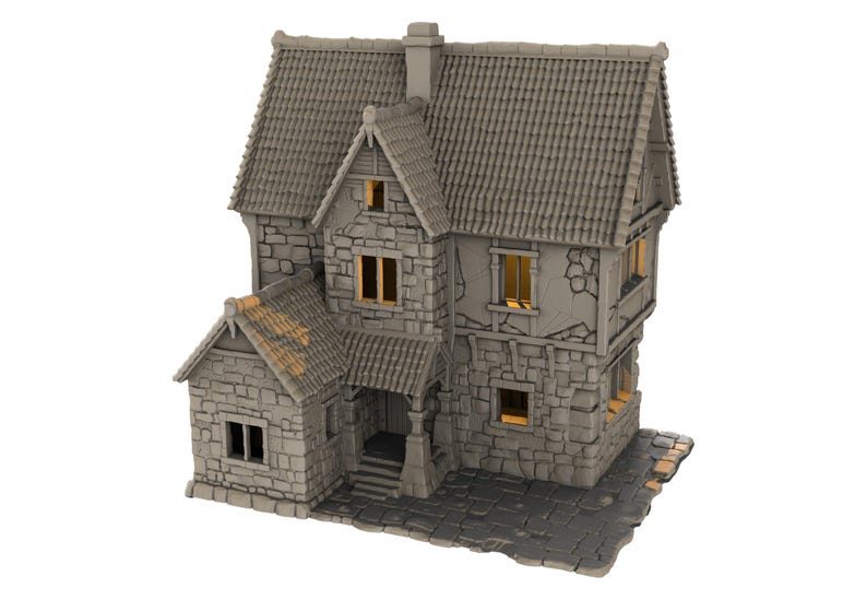 Tabletop RPG Terrain - Medieval Townhouse - Dungeons and Dragons ...