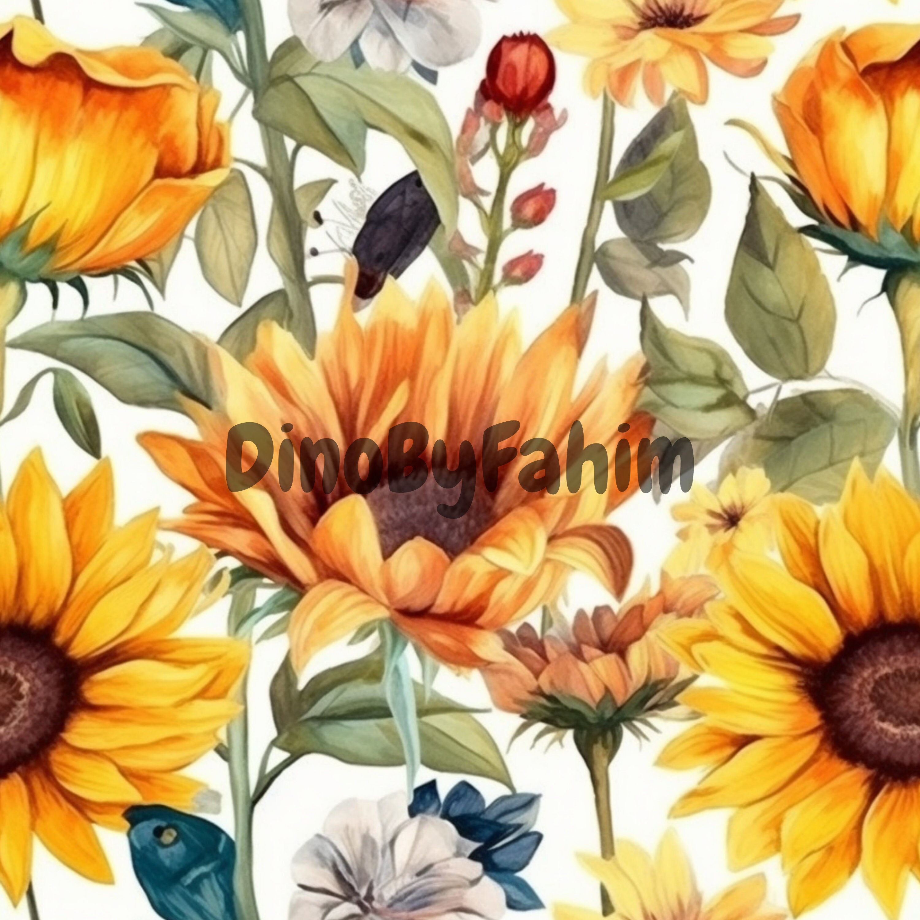Sunflower and Tulip Printable Paper Pack for Spring Crafts - Etsy