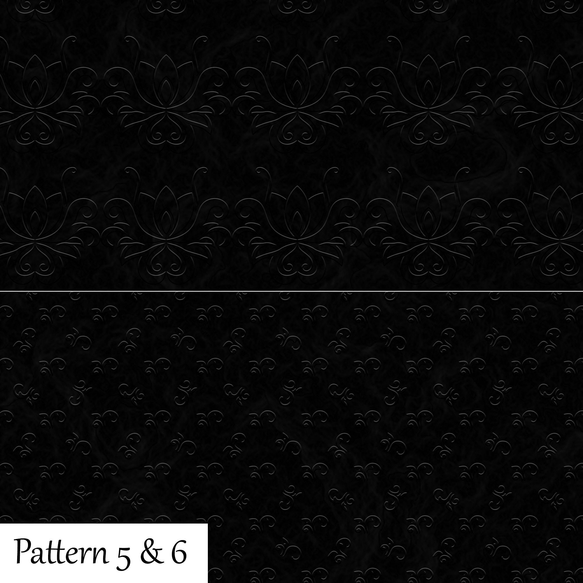 Elegant Black Wedding Digital Paper Pack Seamless Textured Backgrounds ...
