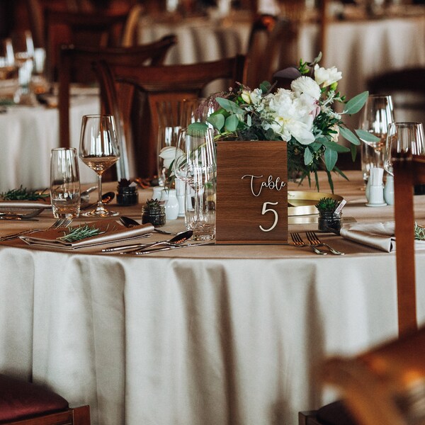 Rustic Table Numbers - Etsy