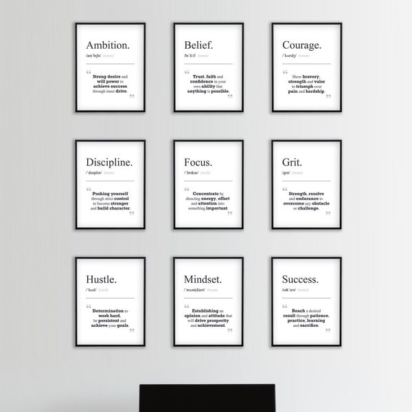 Motivation Wall Art - Etsy