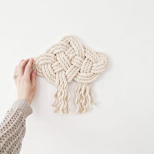 Medium Rope Cloud for Children's Room Large Macrame Art Fiber Art ...