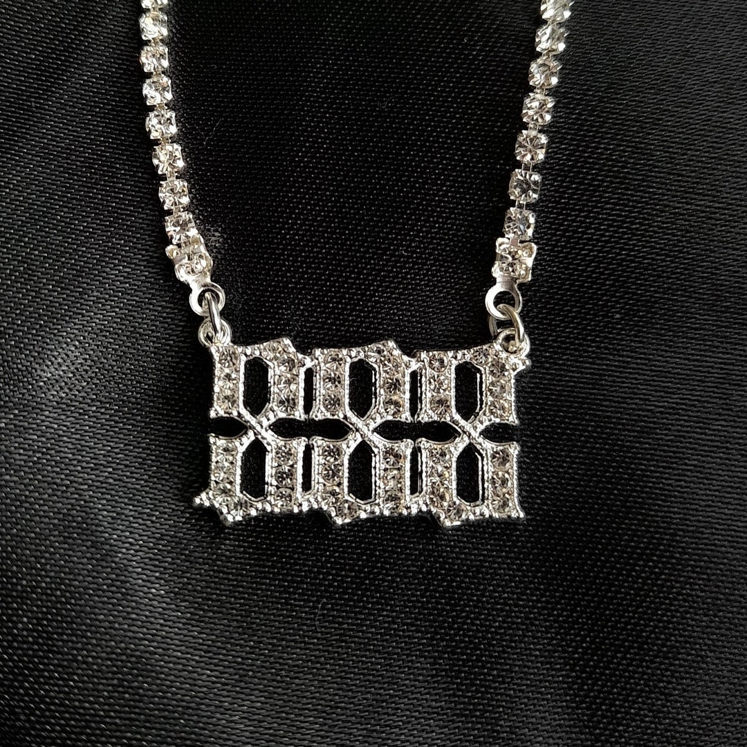 Angel Numbers 888 Necklace, Adjustable Length, Sparkling Tennis ...