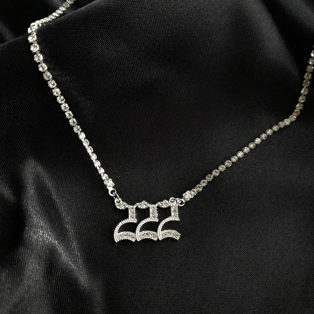 Angel Numbers, 222 Necklace, Angel Numbers Jewellery, Symbolic Necklace ...