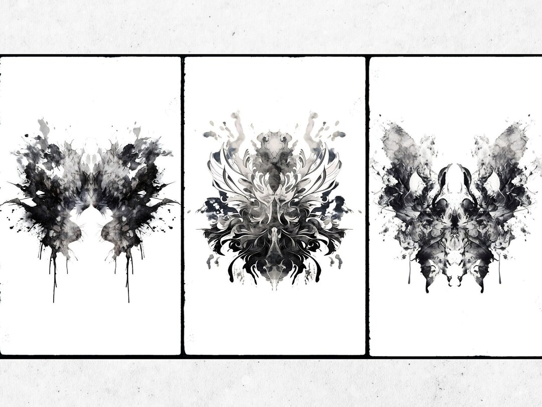 Rorschach Style Poster Digital Poster Wall Art With a - Etsy
