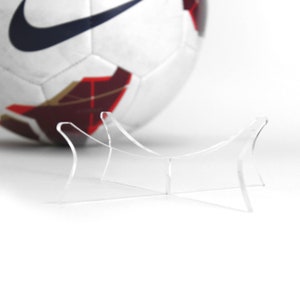Acrylic Football Display Stand / Ball Riser Plinth Signed Autographed ...