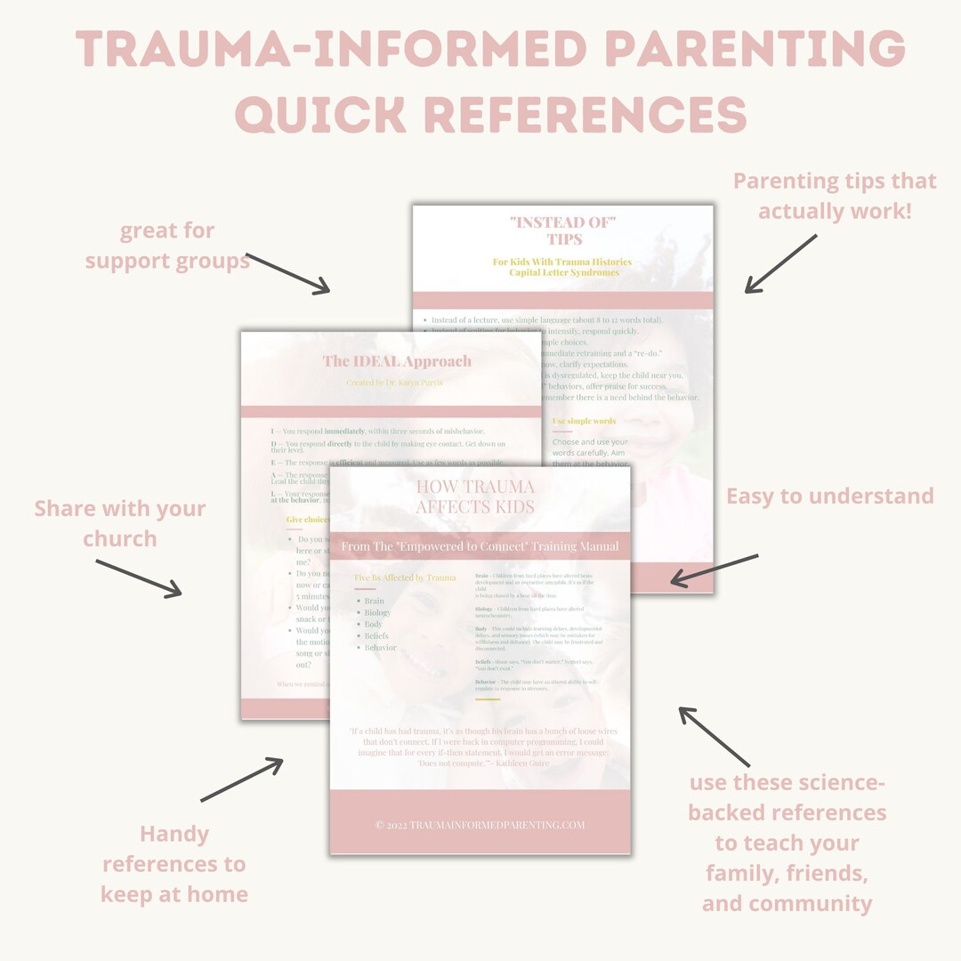 Trauma-informed Parenting Reference Guides - Etsy