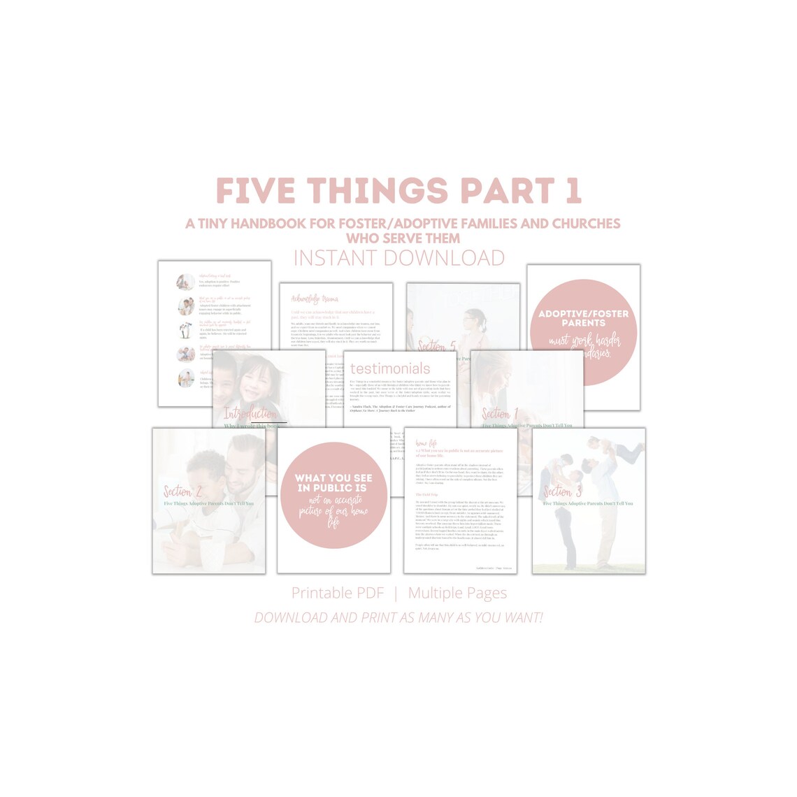 Five Things: A Tiny Handbook for Foster/adoptive Families and Churches ...