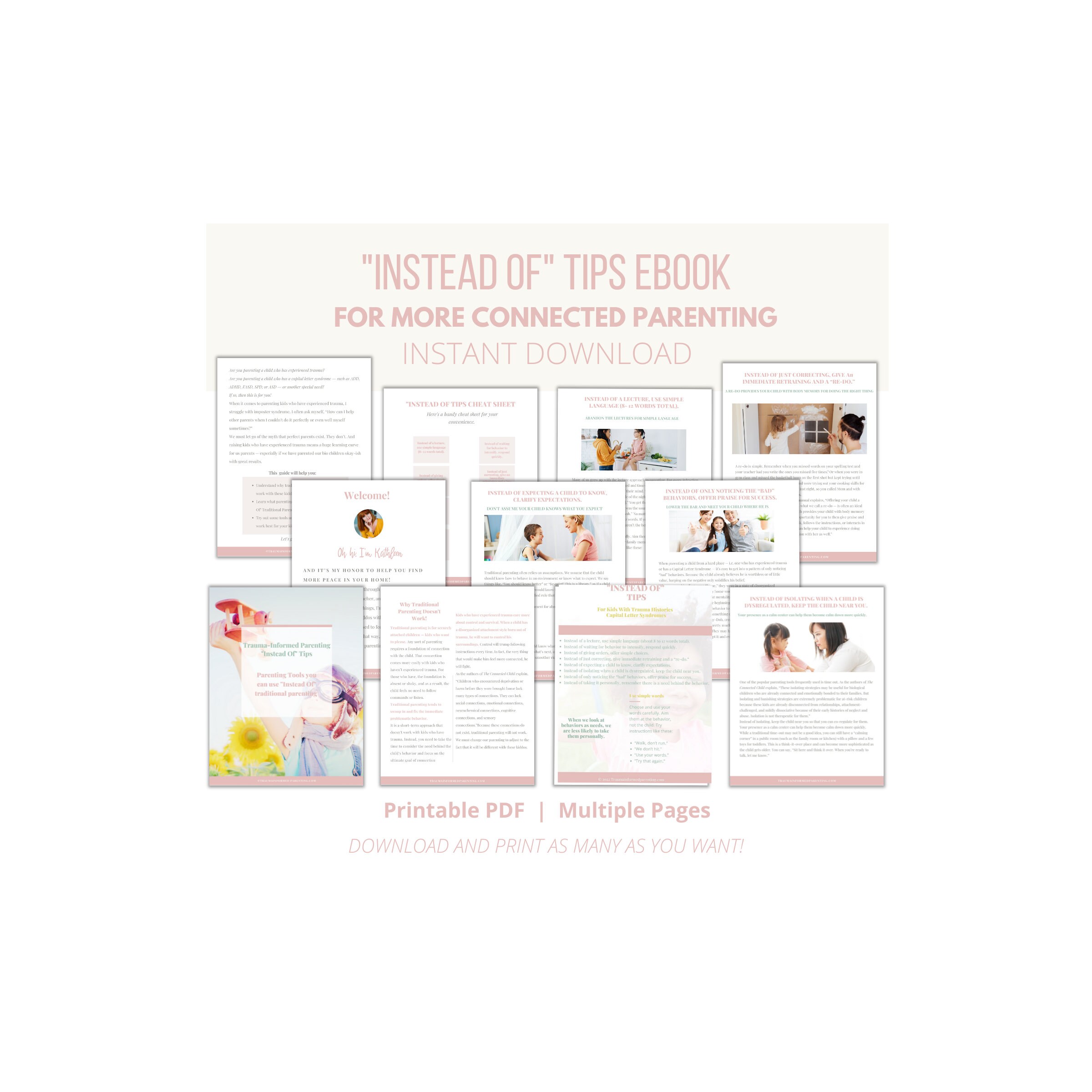 BUNDLE trauma-informed Parenting 101, instead Of Tips, Trauma Bucket ...