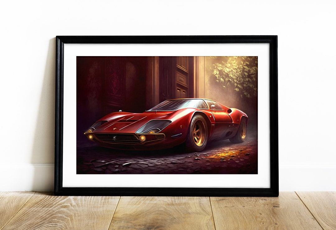 Ferrari Classic Italian Scene, Digital Wall Art, Printable Wall Art ...
