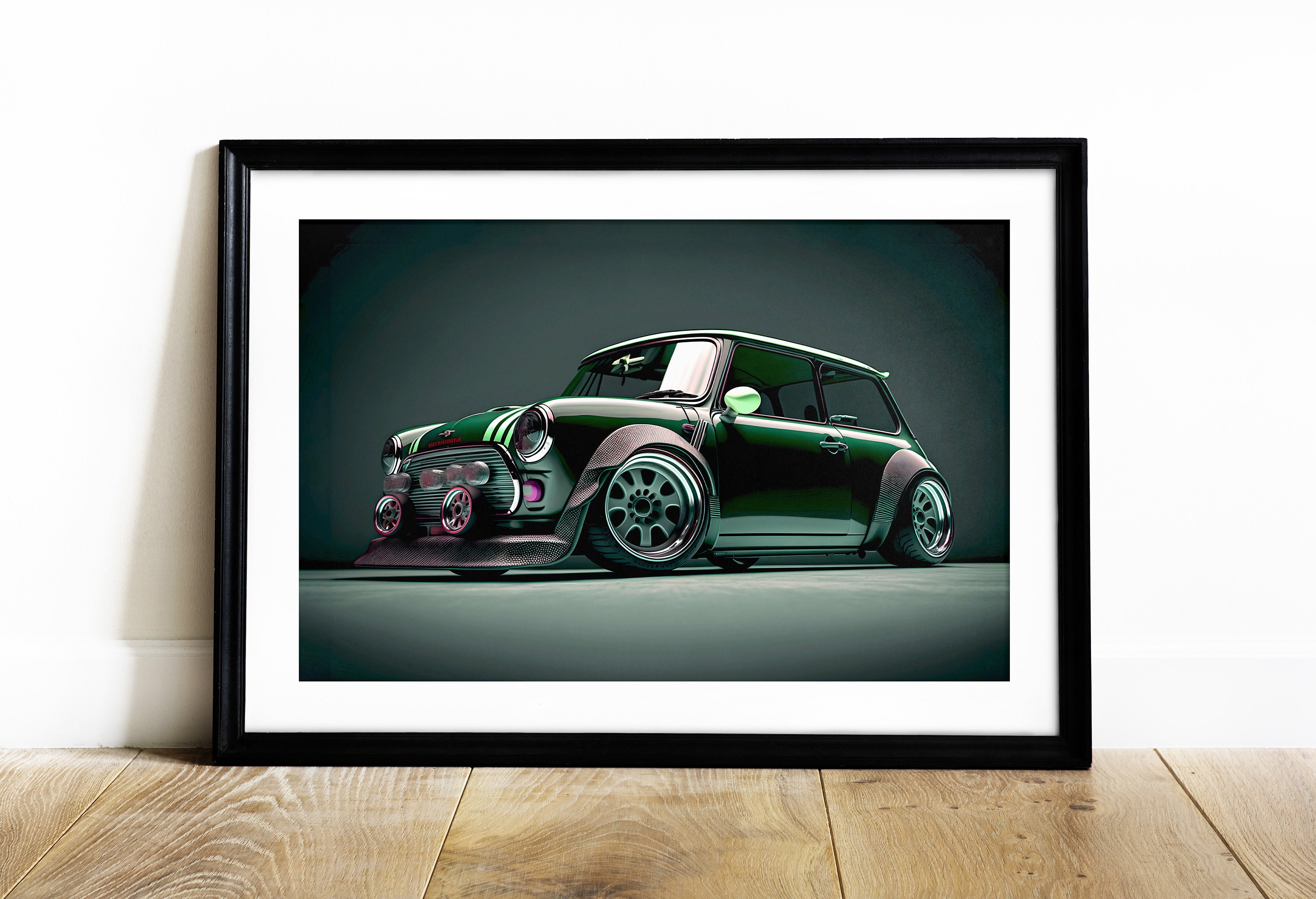 Racing Green Mini Cooper, Digital Wall Art, Printable Wall Art, Modern ...