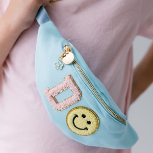 Personalized Kids Nylon Fanny Pack | Chenille Letter Patch Fanny Pack ...