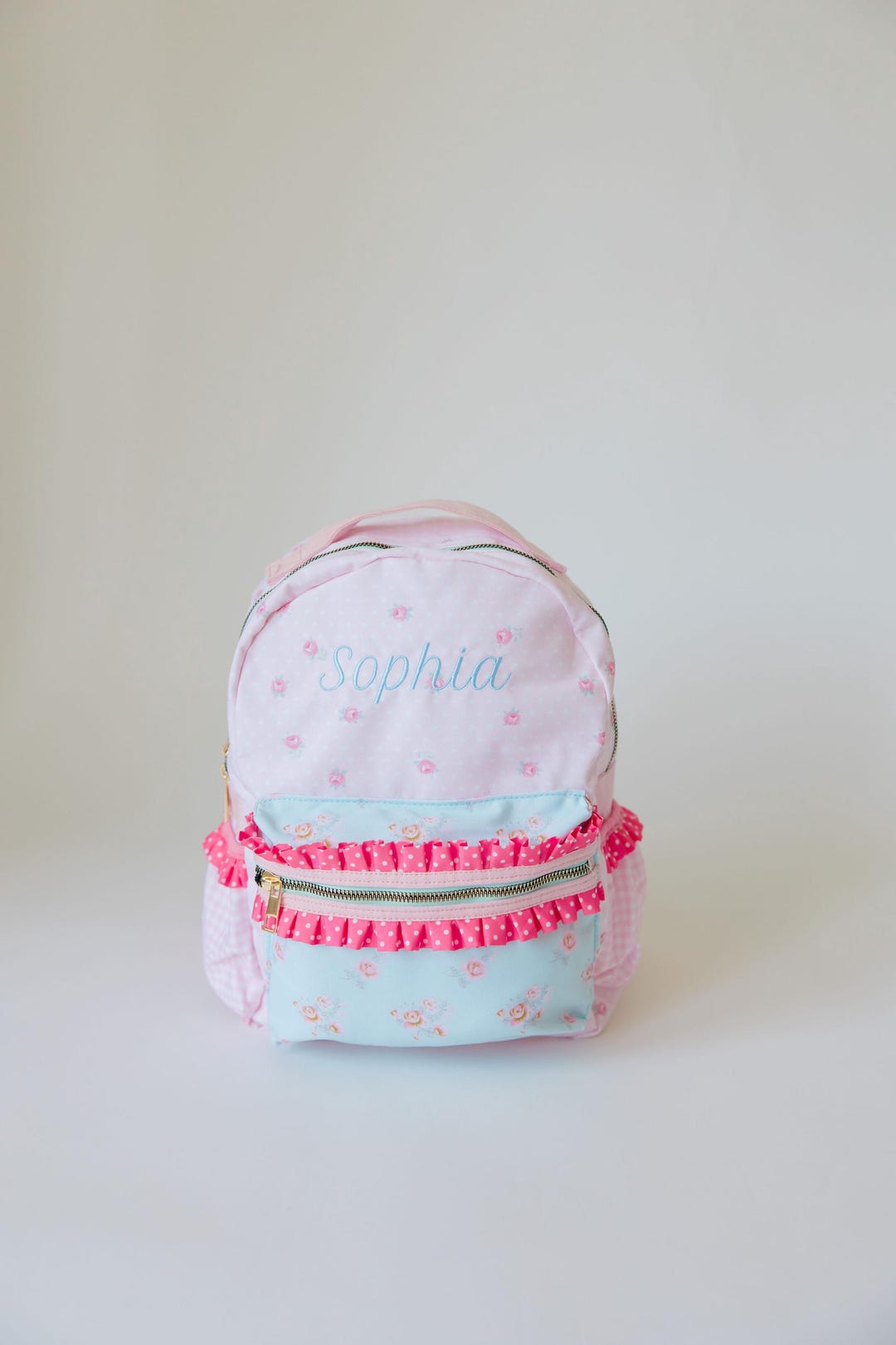 Personalized Toddler Girls Backpack | Embroidered Name Backpack | Pink ...