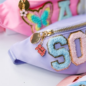 Personalized Kids Nylon Fanny Pack | Chenille Letter Patch Fanny Pack ...