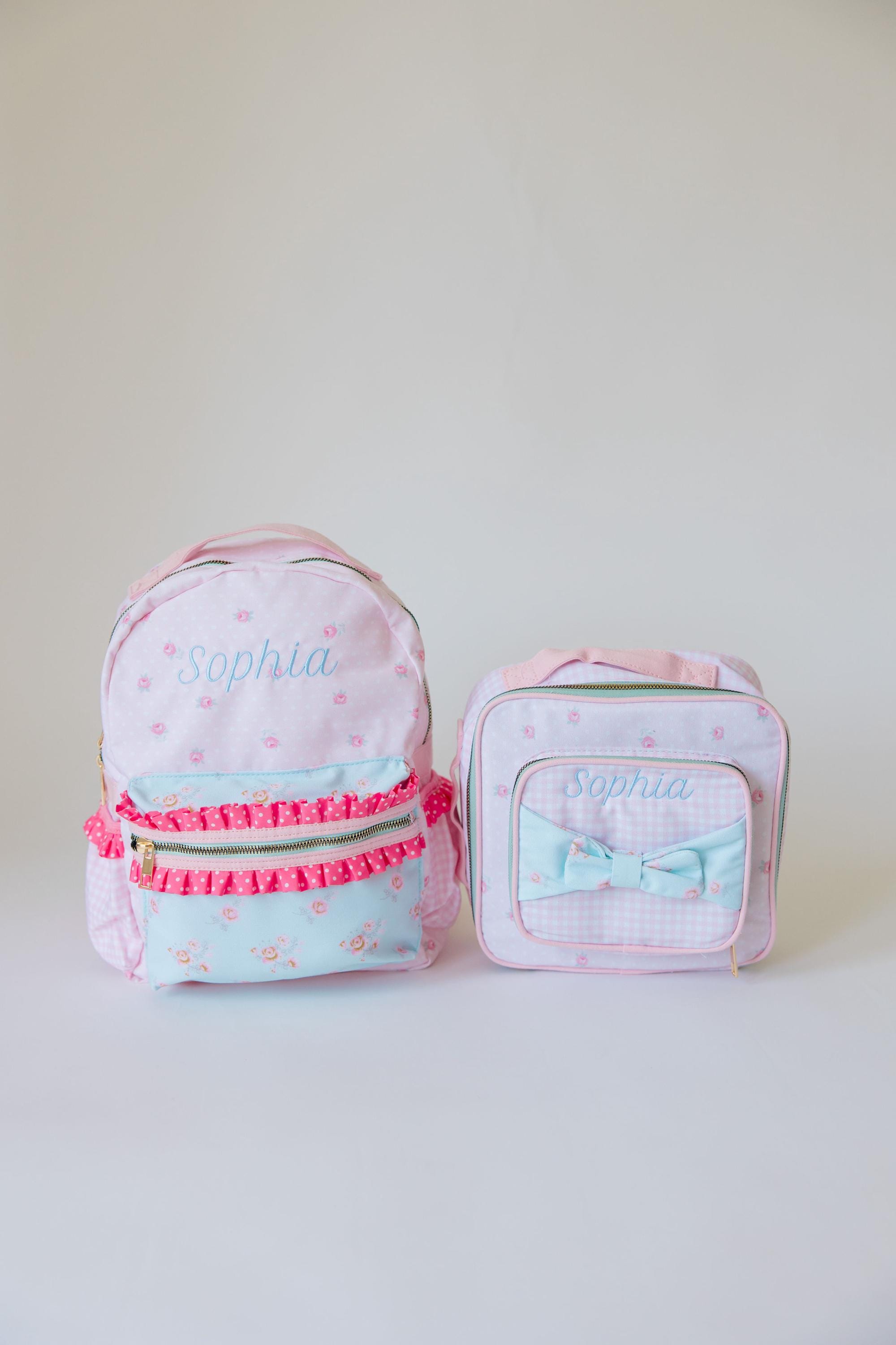 Personalized Toddler Girls Backpack | Embroidered Name Backpack | Pink ...
