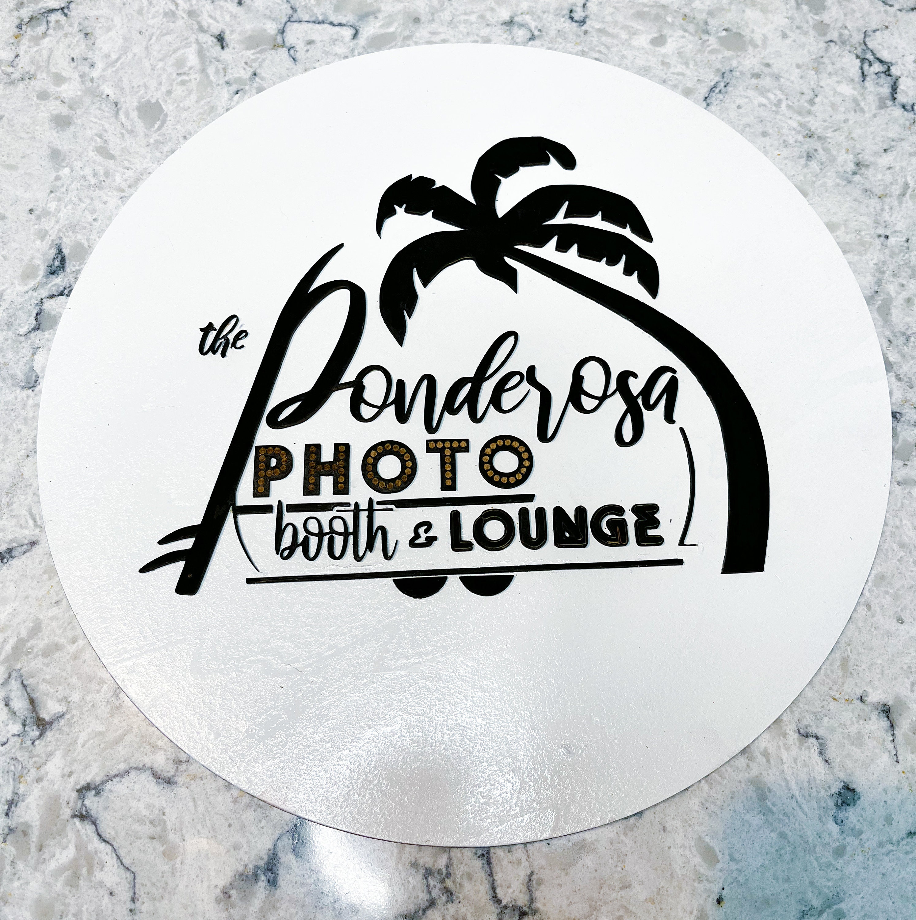 Personalized Wooden Logo Sign Custom Wood Office Sign Wooden Round Sign ...