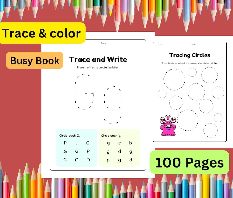 100 Summer Kids Activities, Kindergarten Digital, Printable Activity ...
