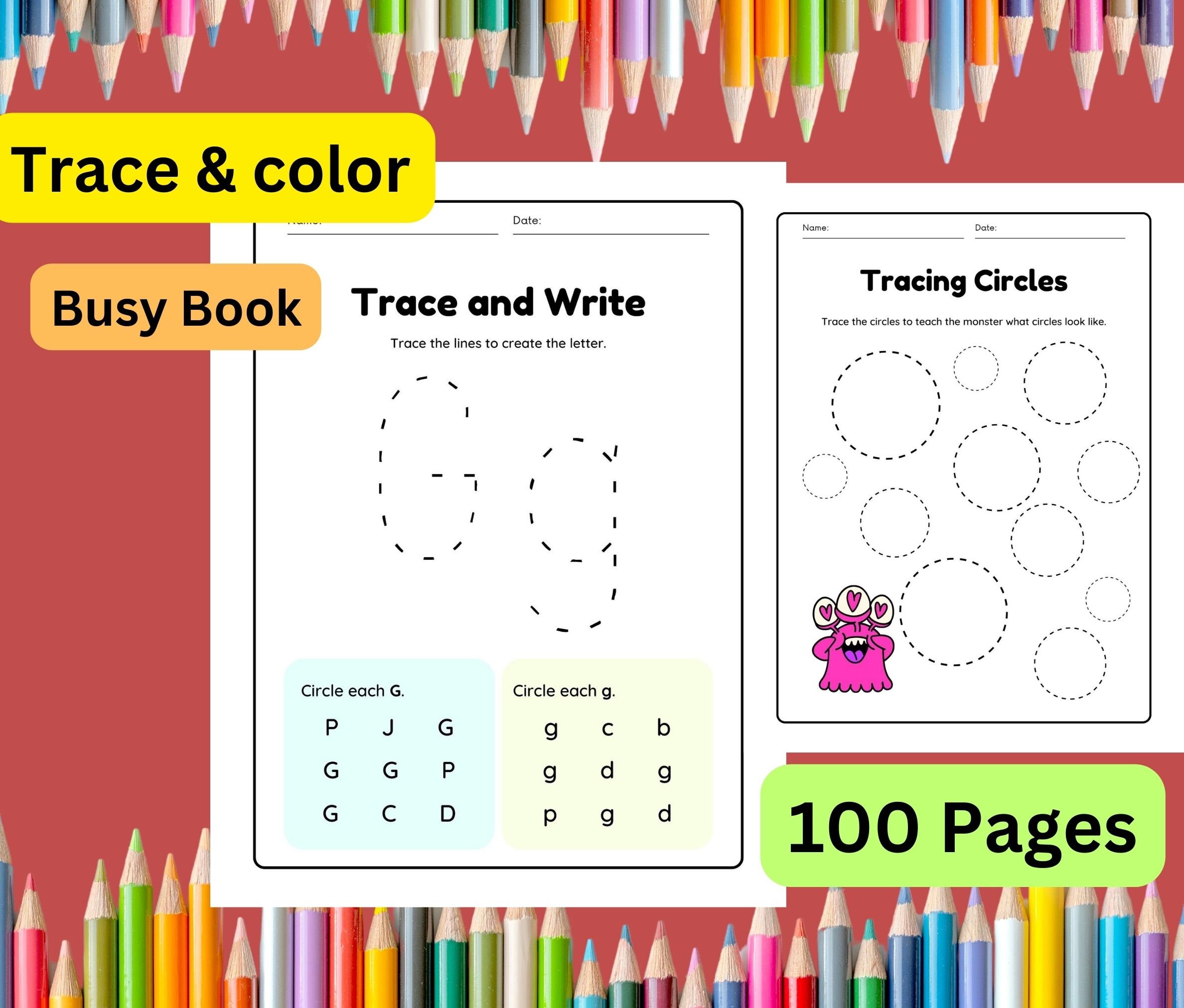 100 Summer Kids Activities, Kindergarten Digital, Printable Activity ...