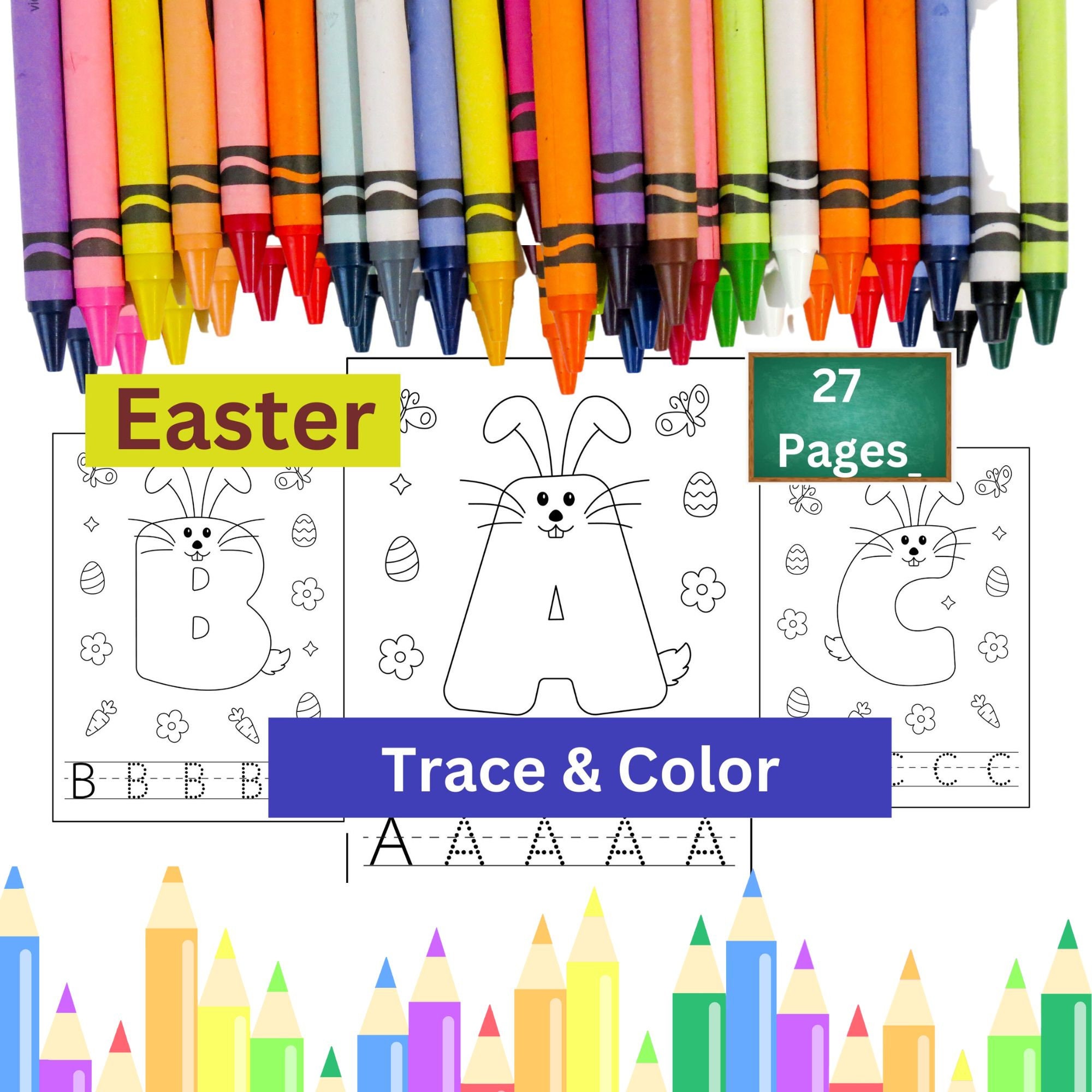 Preschool Trace Book, Preschool Trace, ABC Coloring Pages, Printable ...