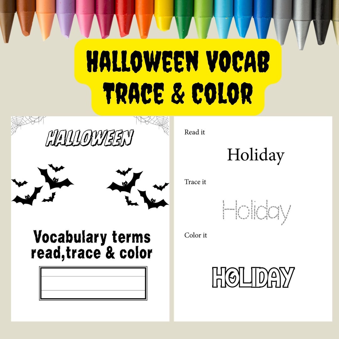 Words of Halloween Activity Kit Halloween Activity Printable Halloween ...