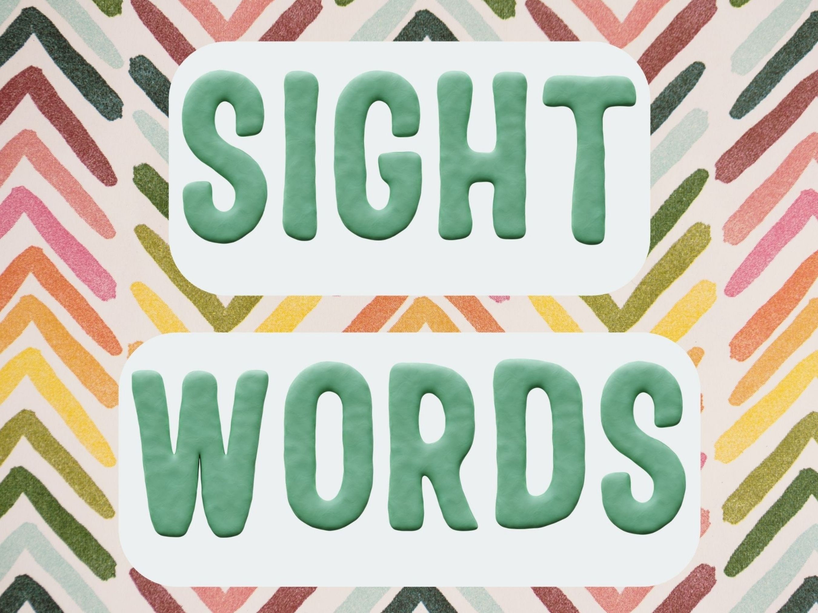 Sight Words Play Dough Mats Worksheet Toddler Printable Activities ...