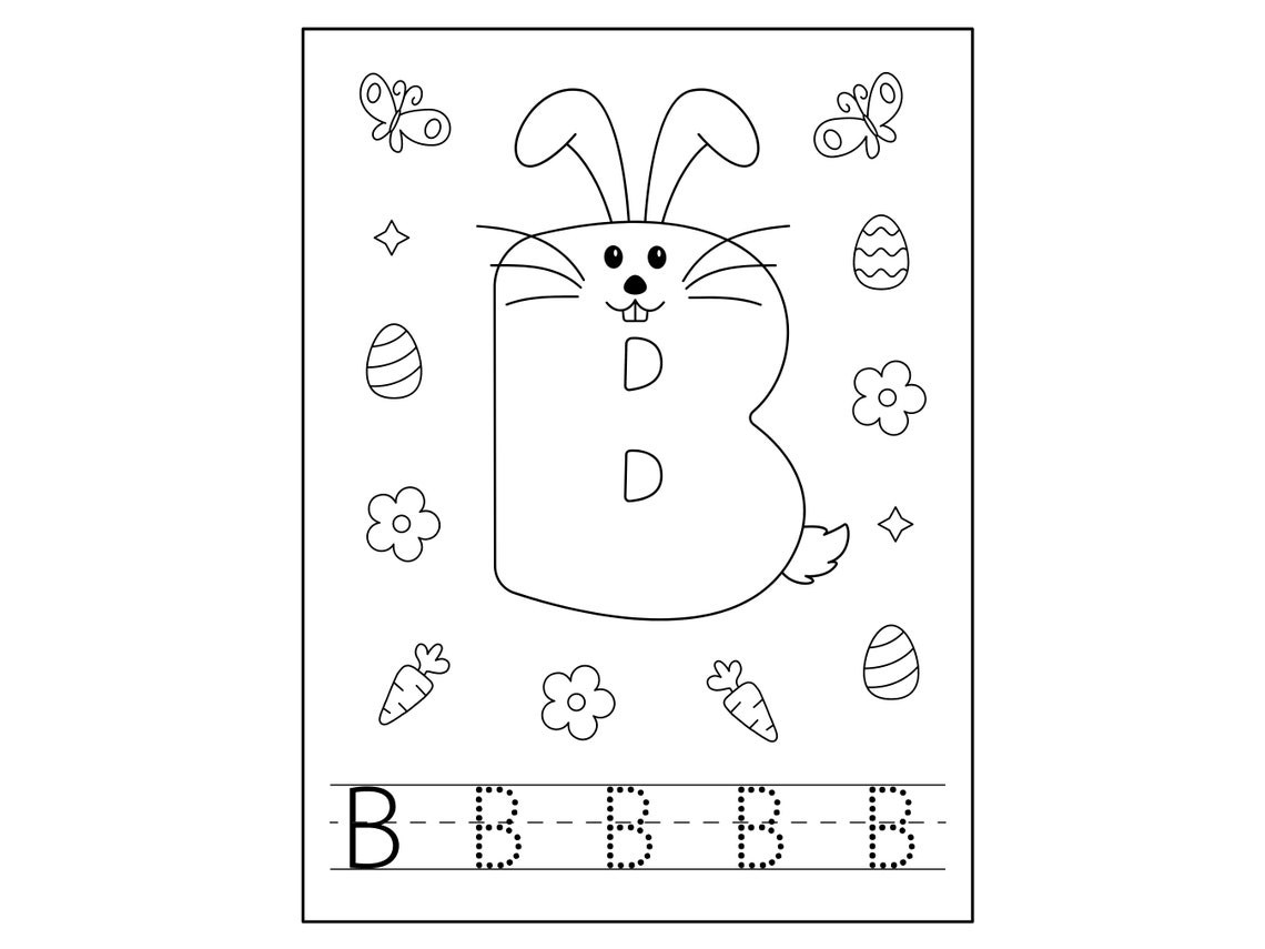 Preschool Trace Book, Preschool Trace, ABC Coloring Pages, Printable ...