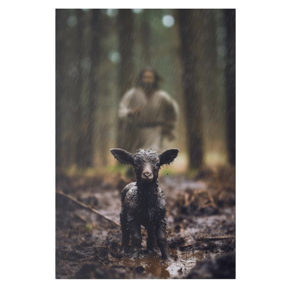 Black Jesus With Lamb