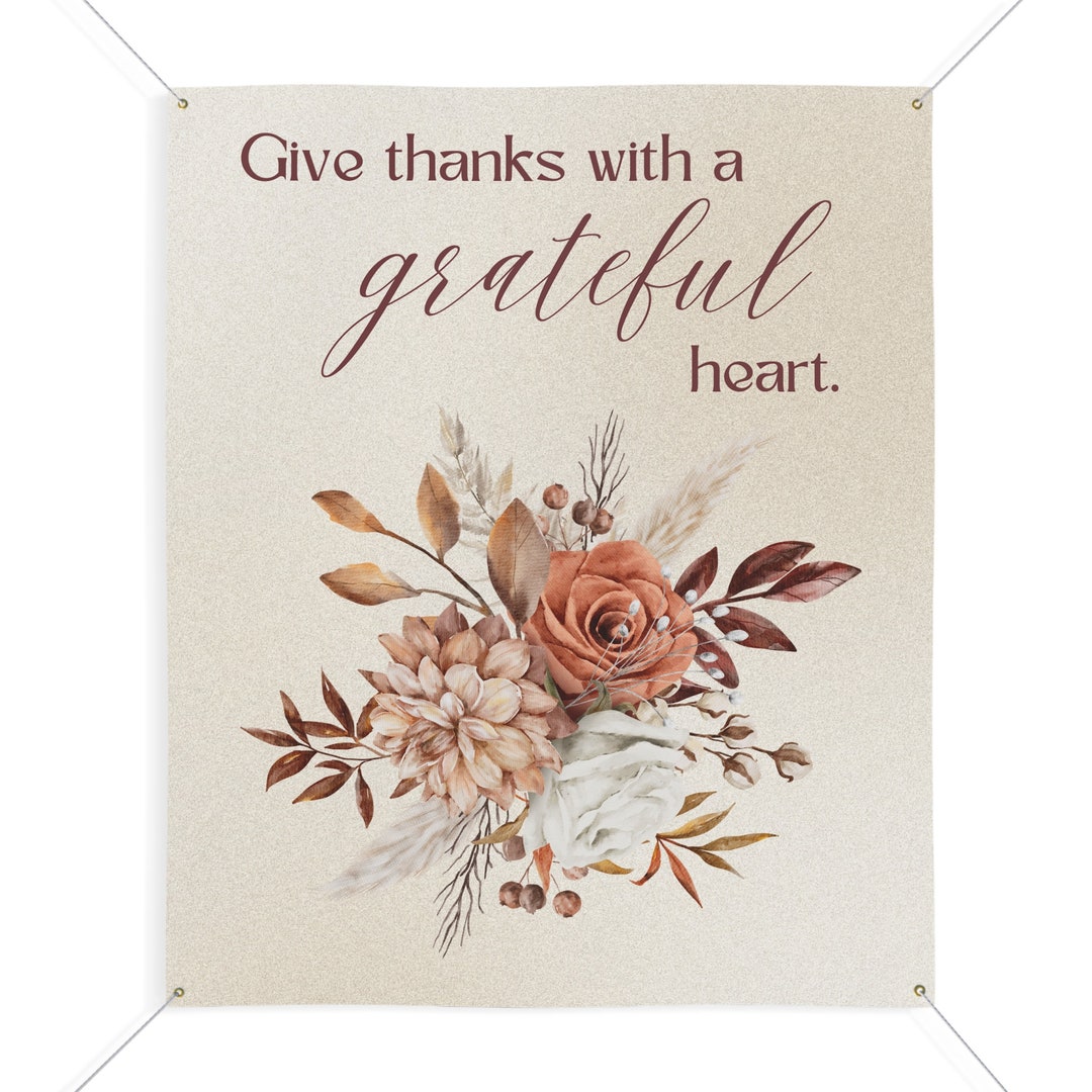 Give Thanks Church Banner Praise Banner for Church Custom Banners ...
