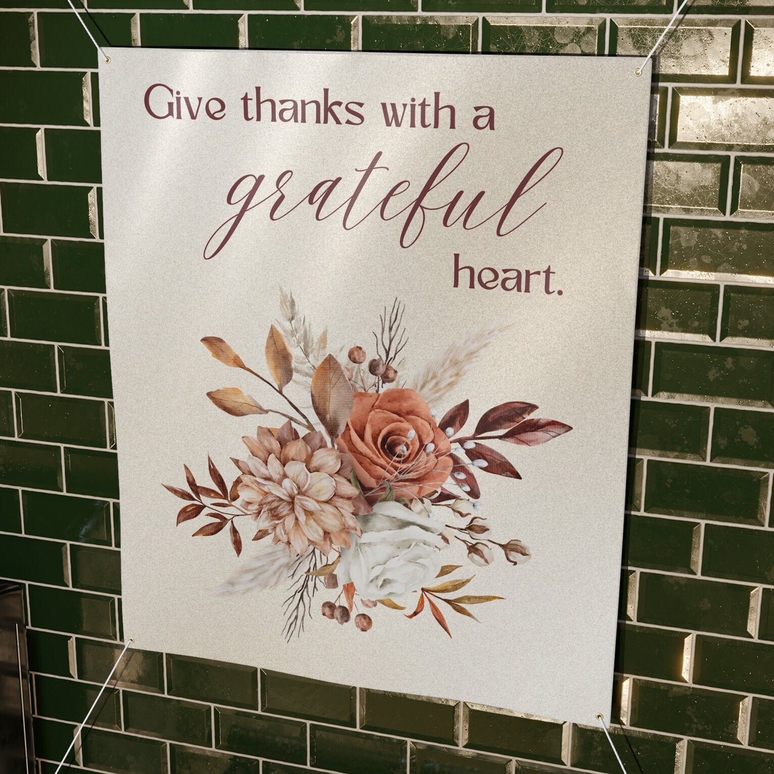 Give Thanks Church Banner Praise Banner for Church Custom Banners ...