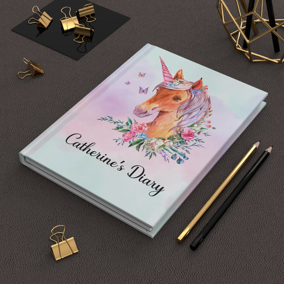 Unicorn Diary With Name Personalized Gift for Teen Girl Student ...