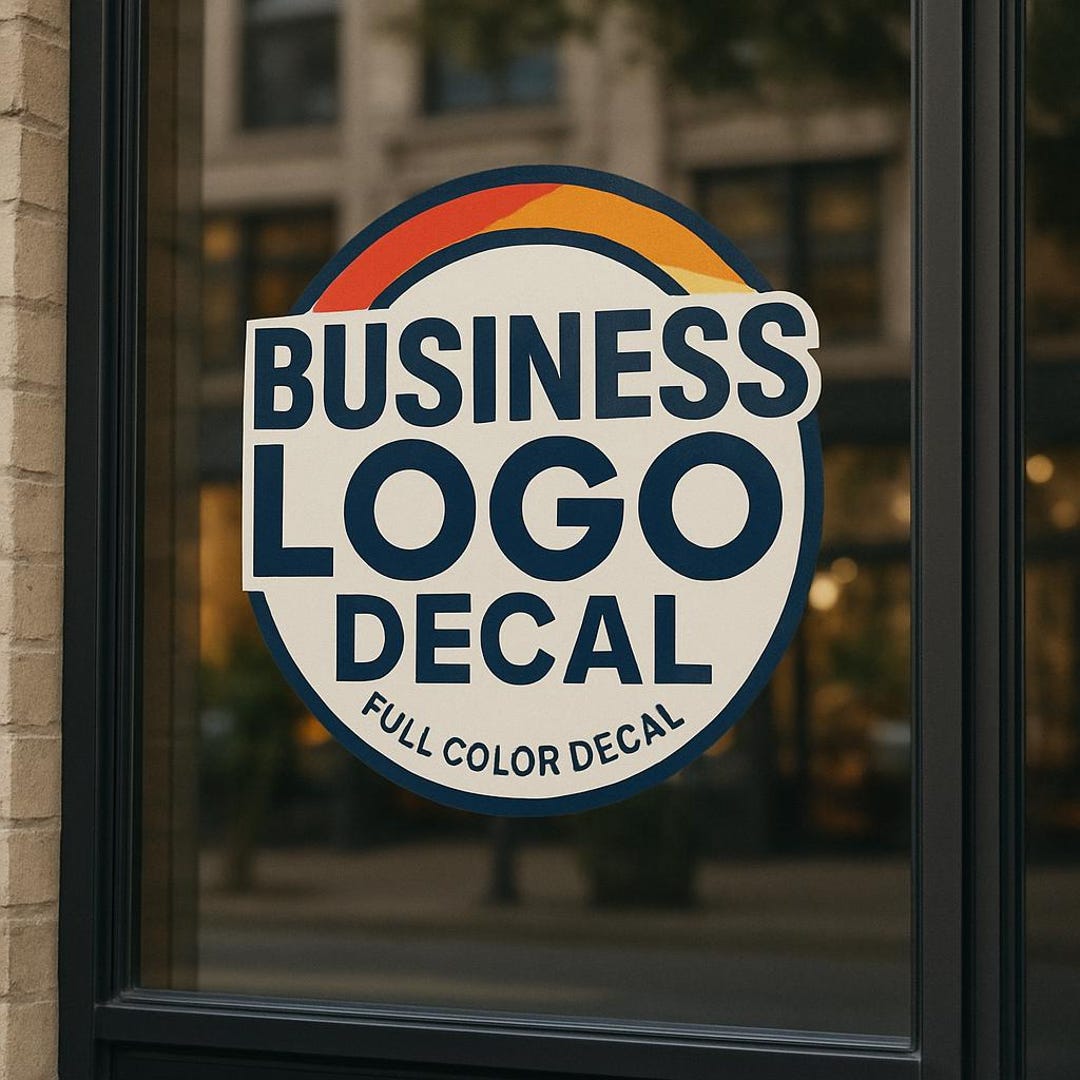 Custom Storefront Window Logo Decal – Business Branding Sign | Vinyl ...