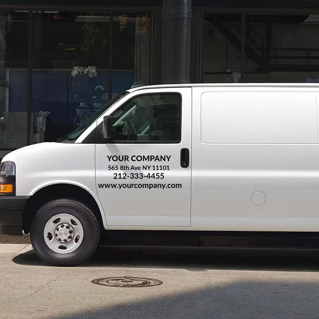 Custom Business Car Decal: Personalized Vinyl Lettering for Vehicles - Etsy