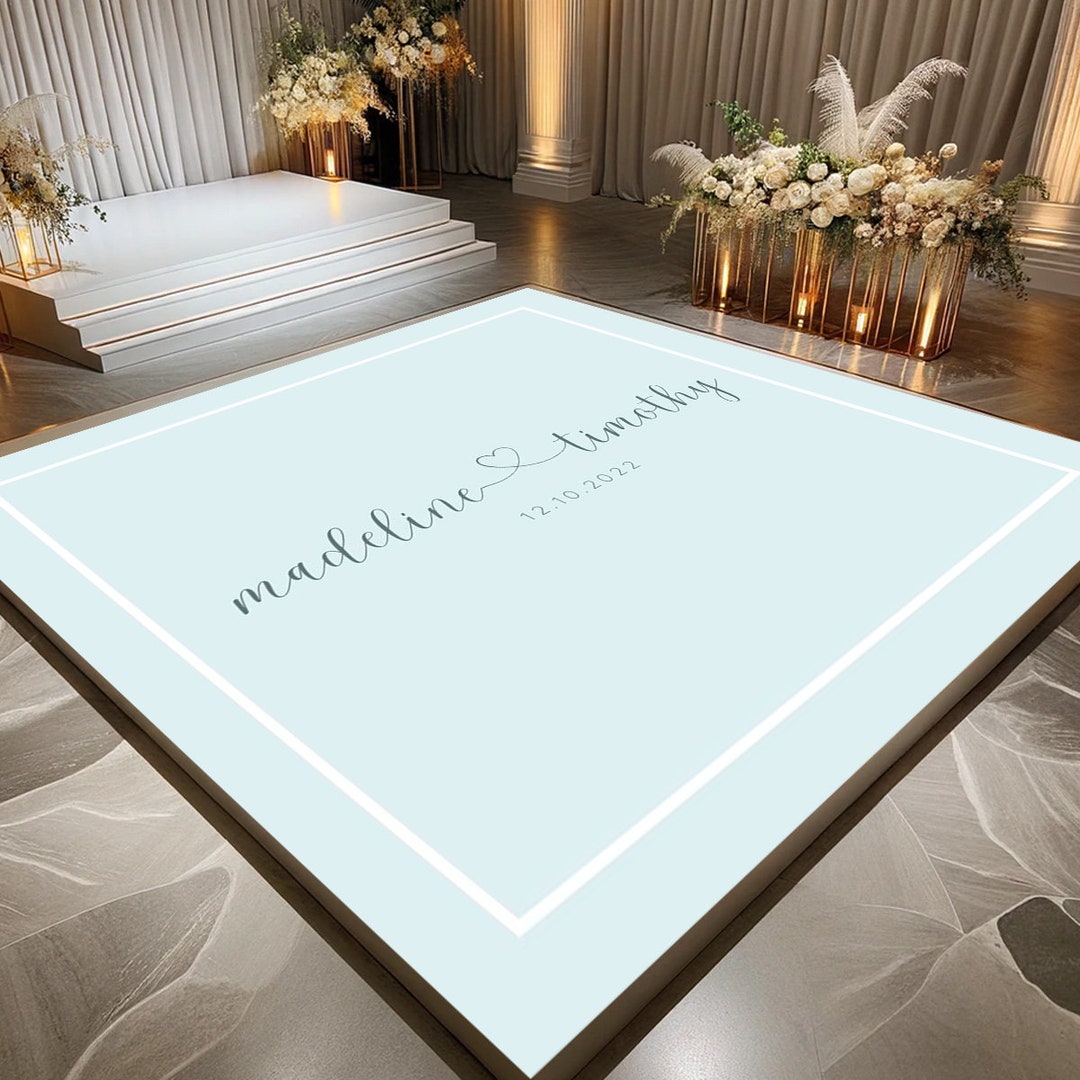 Custom Wedding Dance Floor Wrap - Personalized Wedding,engagement,and ...
