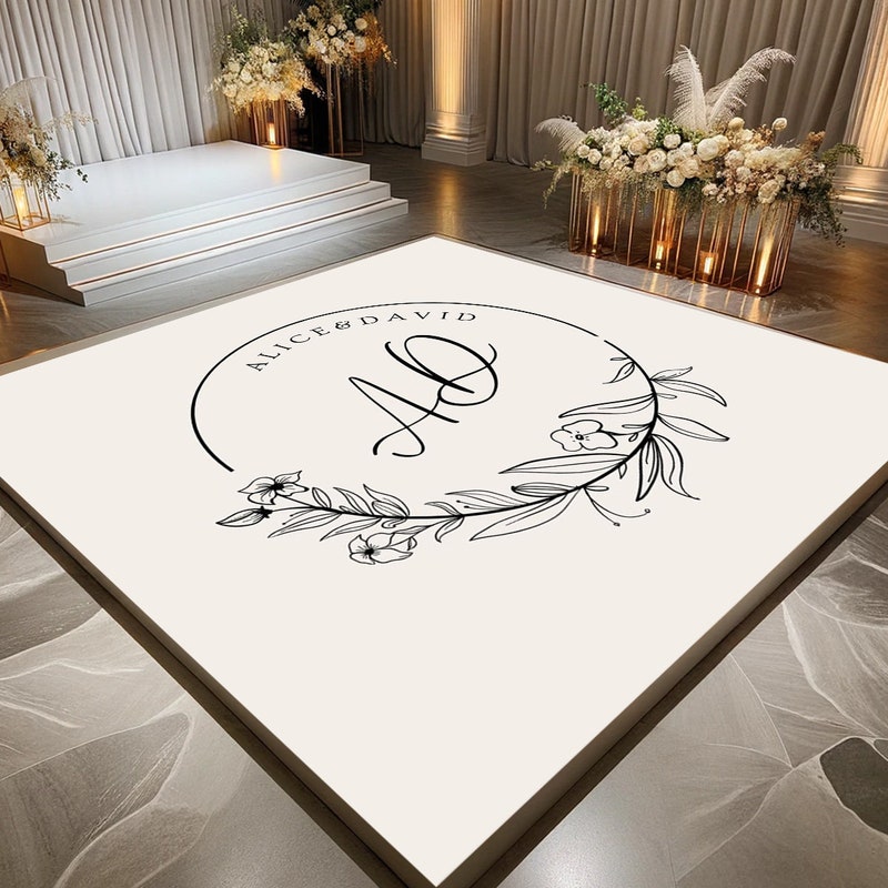 Dance Floor Monogram - Etsy