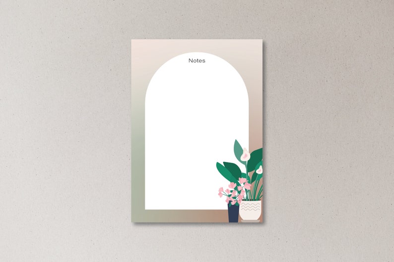 Plant Note Paper, Notes Page Printable, Notes Page Planner, Plant ...