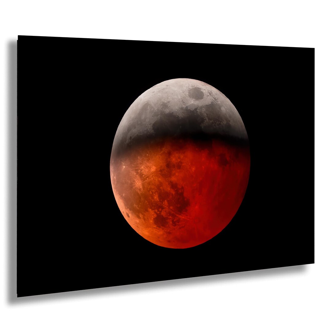 Total Lunar Eclipse - Blood Moon - March 2025 Fine Print Wall Art Home ...