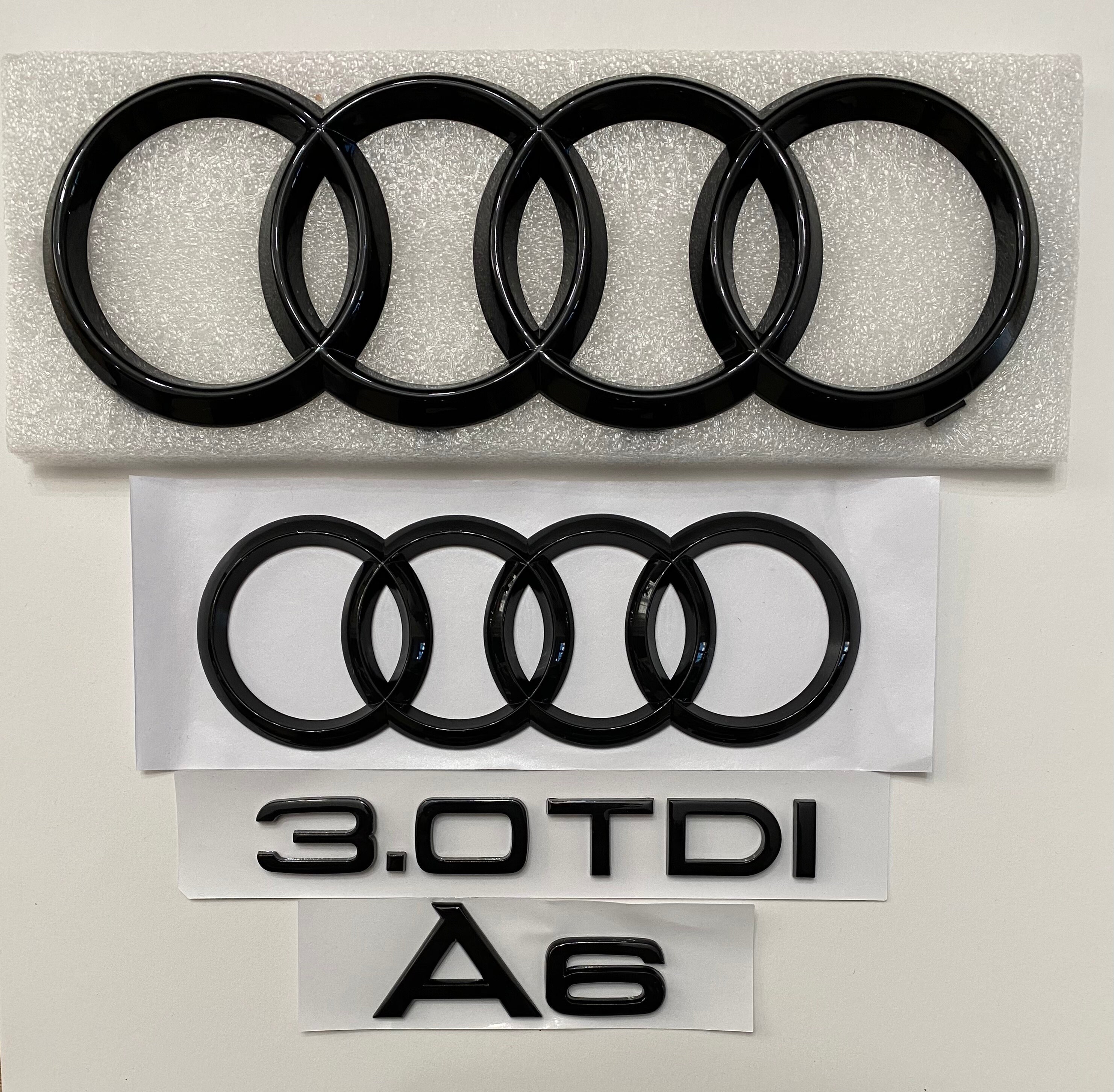 Audi A6 3.0 TDI Badge Set Black - Etsy