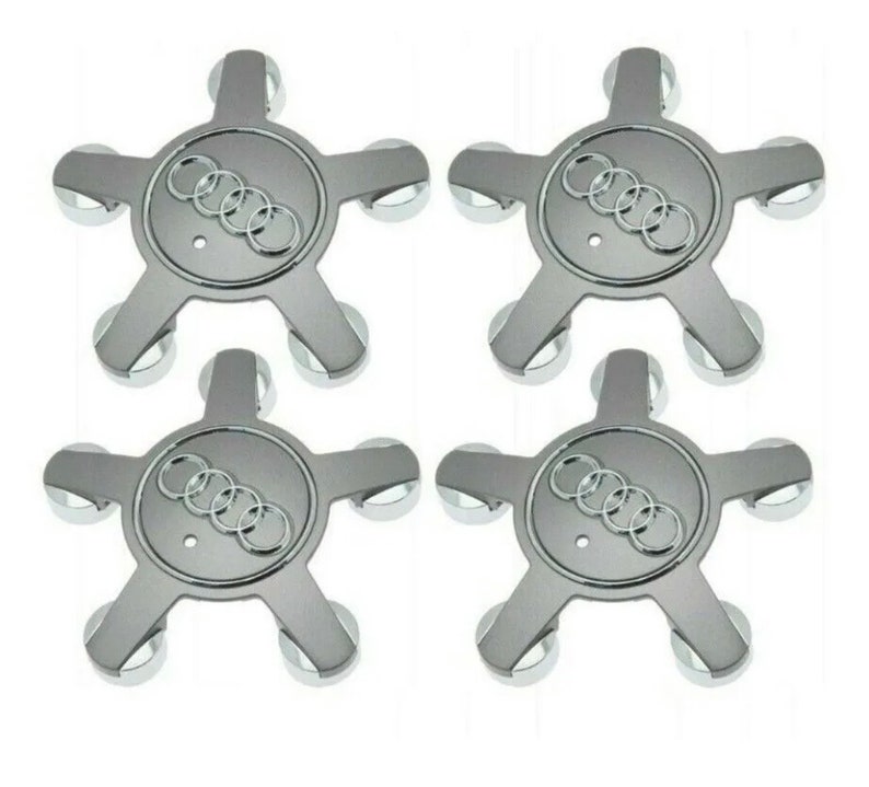 X4 Audi Spyder Caps 135MM A3 A4 A5 A6 Silver - Etsy