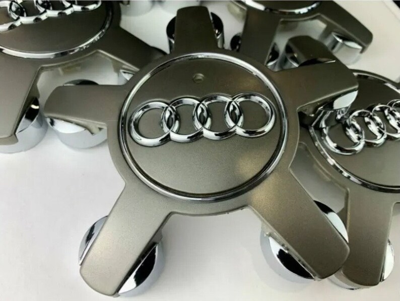 X4 Audi Spyder Caps 135MM A3 A4 A5 A6 Silver - Etsy