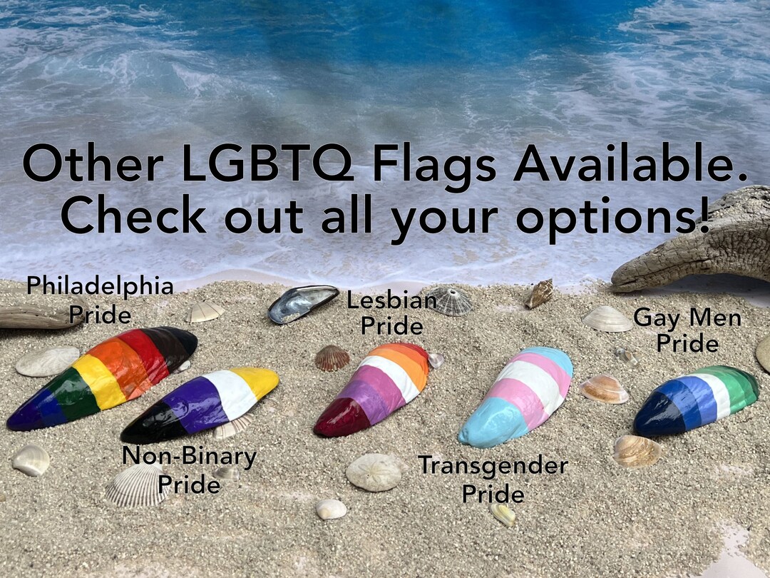 Customizable LGBTQ+ Ocean Resin Shells With Sea Animals | Choose Back ...