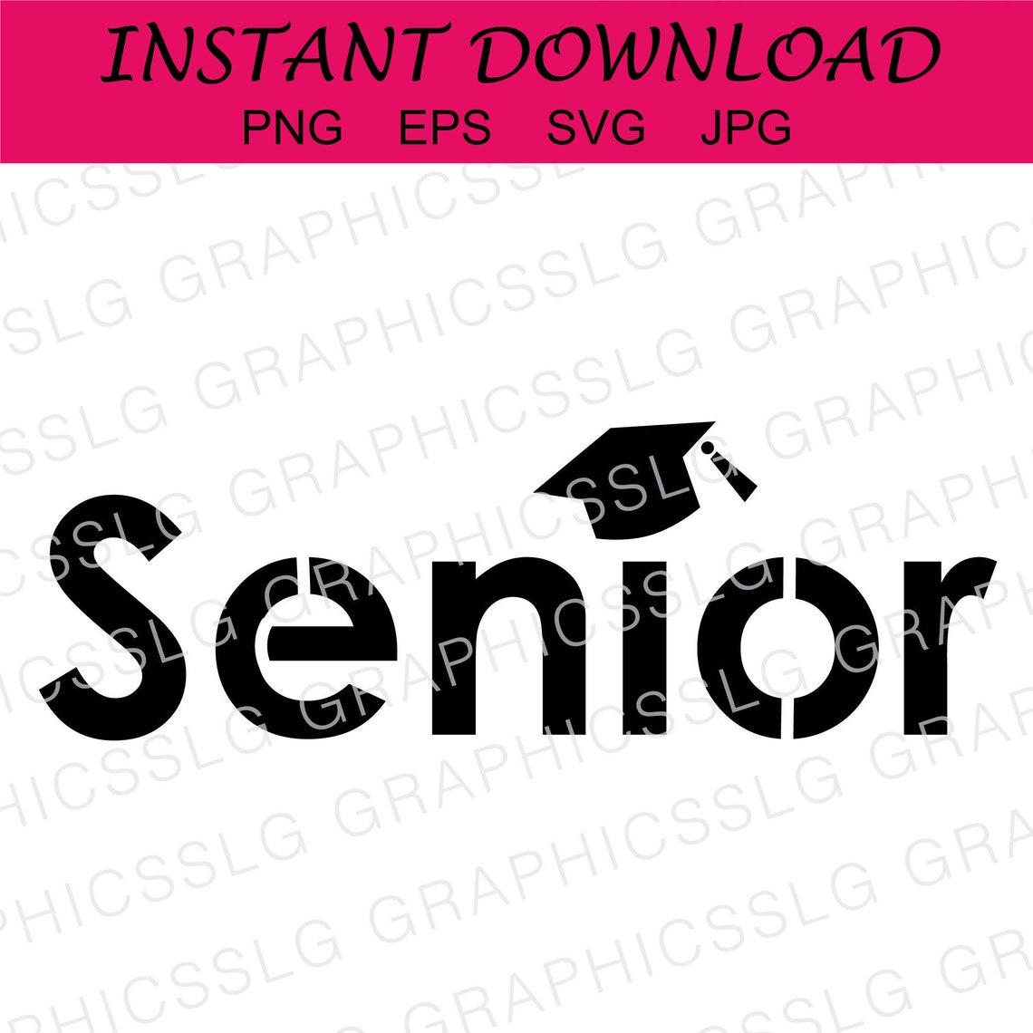 Digital Senior Stencil | Cookie | Cake | |crafts | Cutting File | PNG ...