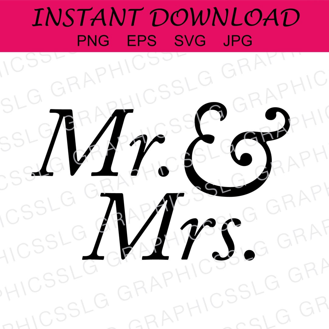 Digital Mr. & Mrs. Stencil | Wedding | Cookie | Cake | |crafts ...