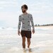 Chatham Great White Shark Stripe Men's Rash Guard UPF 50+ - Etsy
