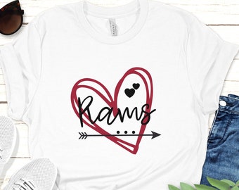 Garfield Rams Stacked Word T Shirt - Etsy