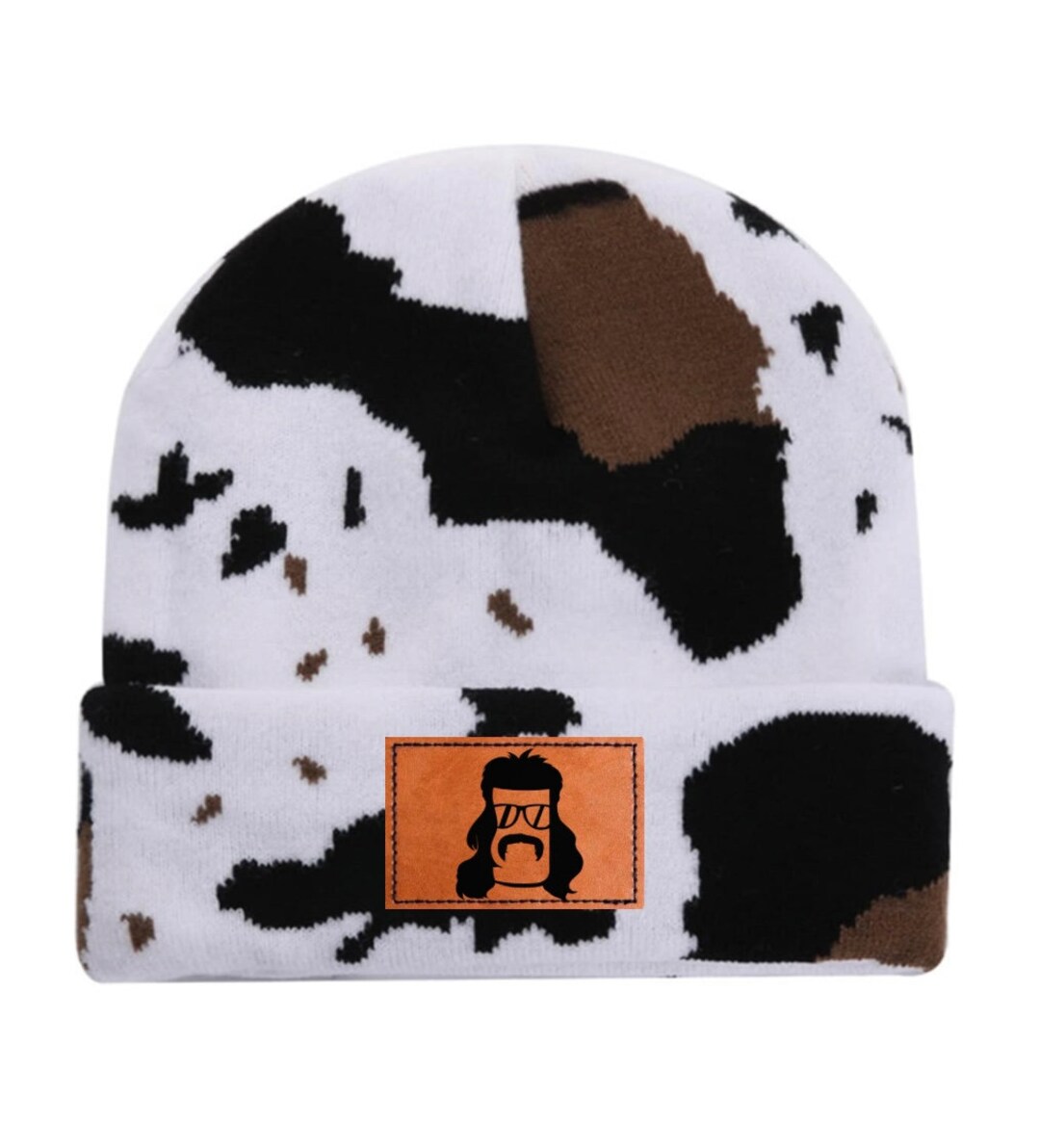 Backyard Redneck Cow Print Beanie - Etsy